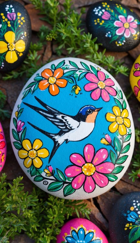 26 Bird Painted Rock Ideas for Nature Enthusiasts - Living Tickled