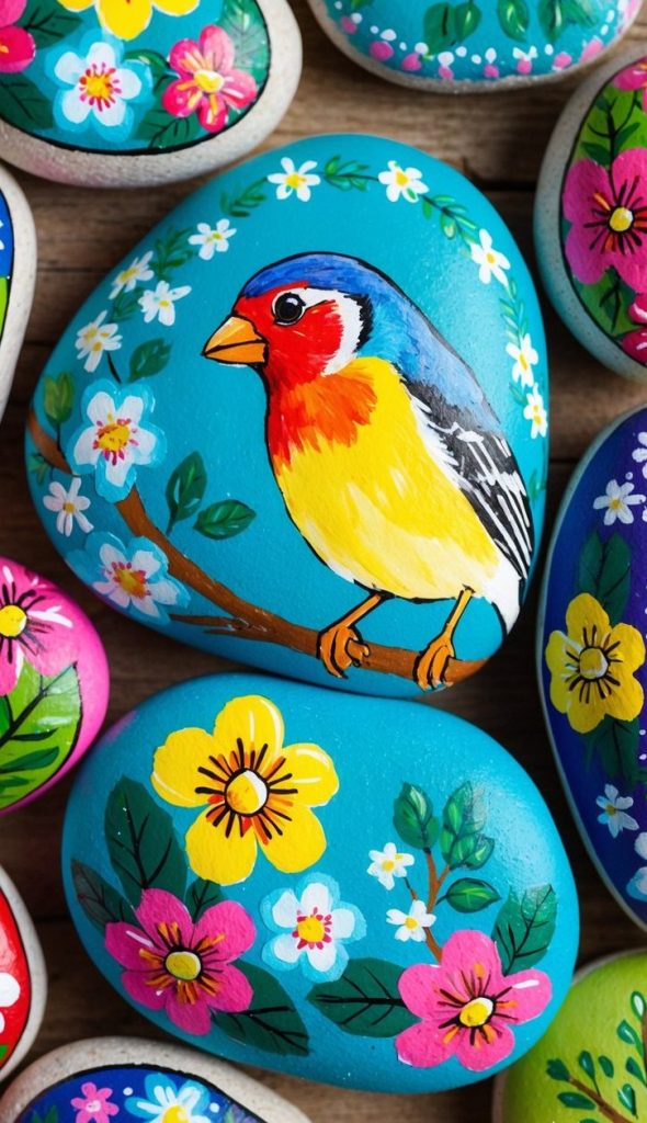 26 Bird Painted Rock Ideas for Nature Enthusiasts - Living Tickled