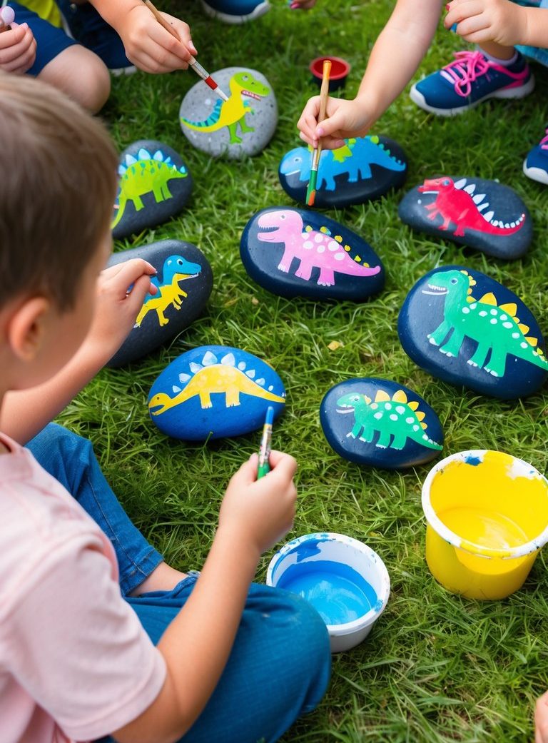 46 Dinosaur Painted Rock Ideas: Prehistoric Creativity at Home