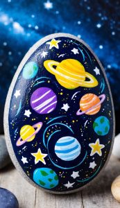 35 Galaxy Painted Rock Ideas for Starry Inspiration - Living Tickled