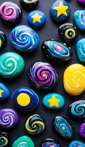 35 Galaxy Painted Rock Ideas for Starry Inspiration - Living Tickled