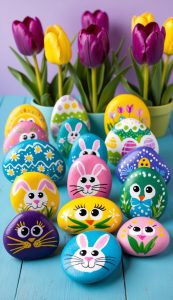 23 Fun Easter Painted Rock Ideas for Festive Spring Decor - Living Tickled