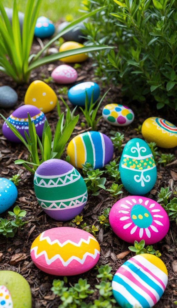 23 Fun Easter Painted Rock Ideas for Festive Spring Decor - Living Tickled