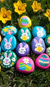 23 Fun Easter Painted Rock Ideas for Festive Spring Decor - Living Tickled