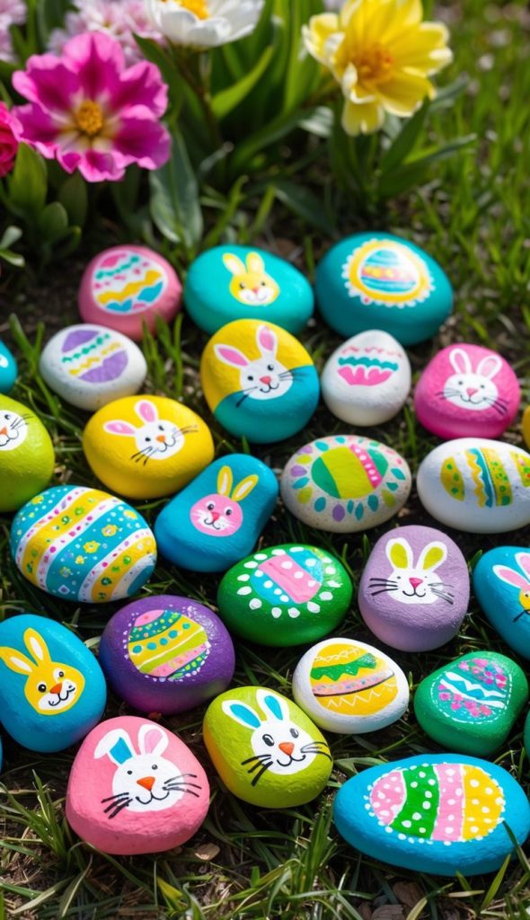 23 Fun Easter Painted Rock Ideas for Festive Spring Decor - Living Tickled