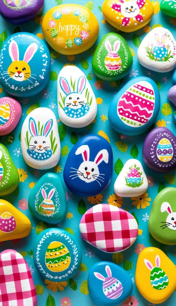 23 Fun Easter Painted Rock Ideas for Festive Spring Decor - Living Tickled