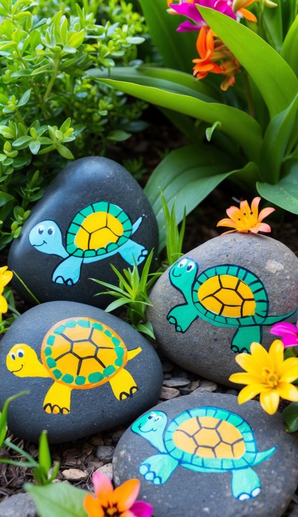 39 Turtle Painted Rock Ideas for Fun and Relaxation - Living Tickled