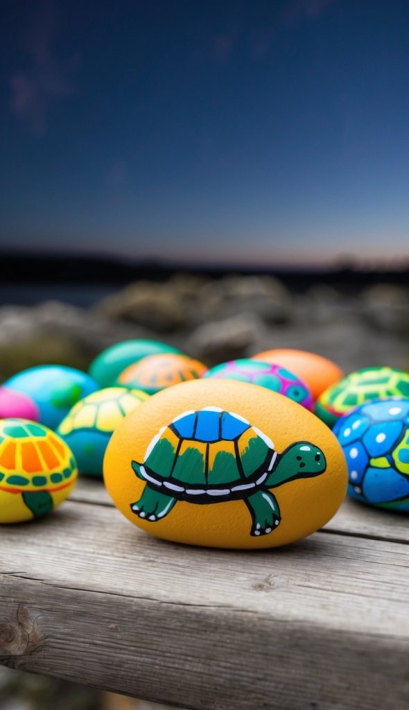 39 Turtle Painted Rock Ideas for Fun and Relaxation - Living Tickled