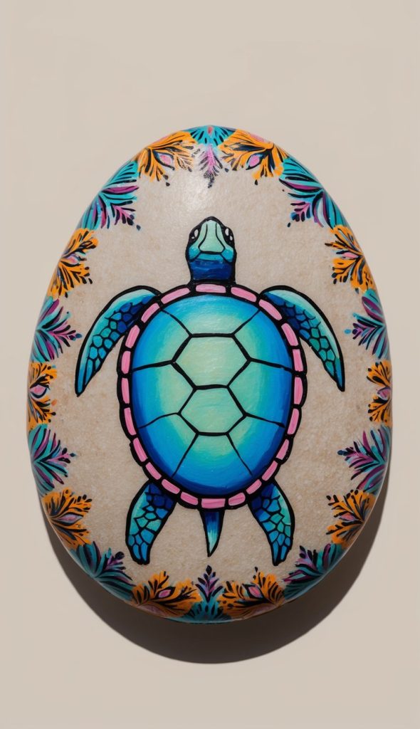 39 Turtle Painted Rock Ideas for Fun and Relaxation - Living Tickled