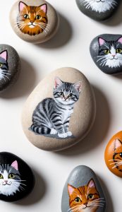 29 Cat Painted Rock Ideas: Purr-fect Designs for Your Home