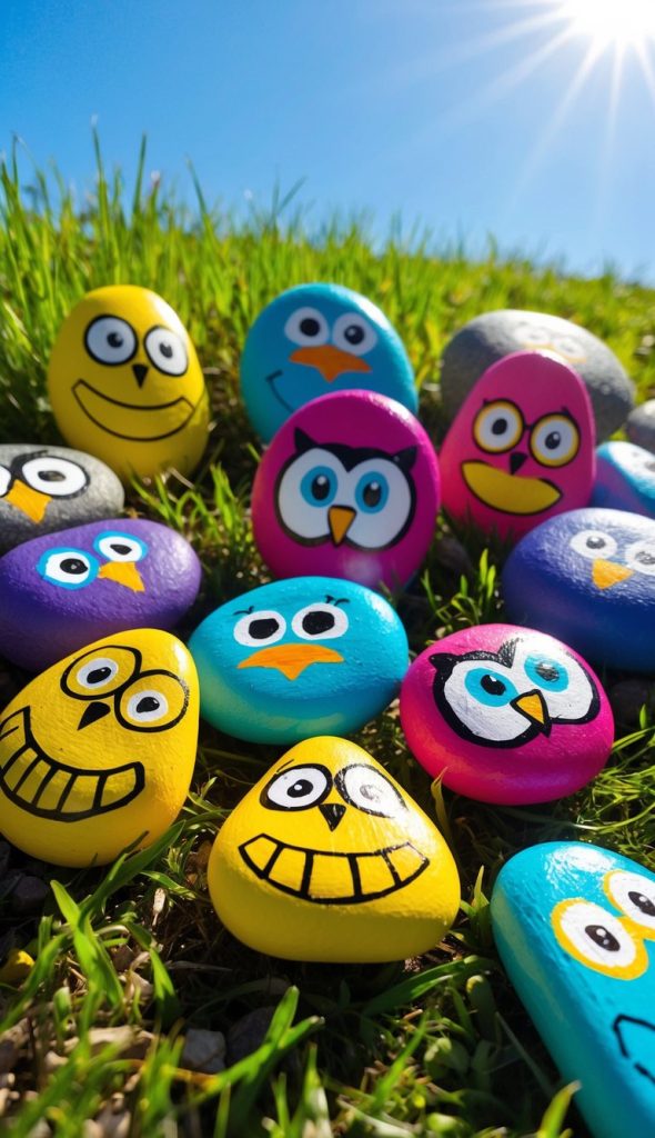 17 Emoji Painted Rock Ideas To Bring Smiles to Your Home and Garden ...