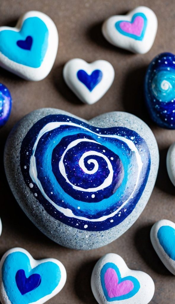 37 Lovely Heart Painted Rock Ideas To Spread Love on Valentine's Day