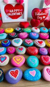 37 Lovely Heart Painted Rock Ideas To Spread Love on Valentine's Day