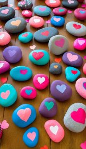 37 Lovely Heart Painted Rock Ideas To Spread Love on Valentine's Day