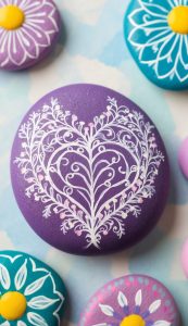 37 Lovely Heart Painted Rock Ideas To Spread Love on Valentine's Day