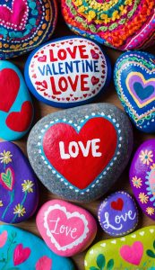37 Lovely Heart Painted Rock Ideas To Spread Love on Valentine's Day