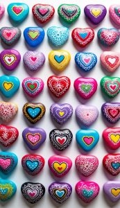 37 Lovely Heart Painted Rock Ideas To Spread Love on Valentine's Day