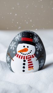44 Frosty Snowman Painted Rock Ideas for Fun Winter DIY Crafts