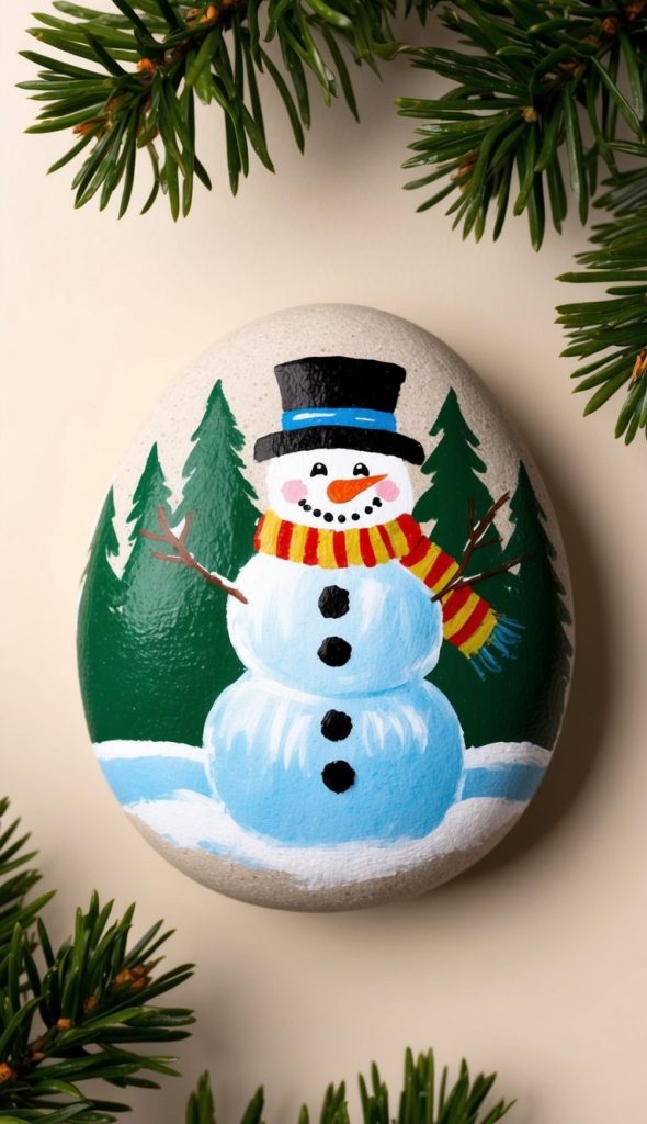 21 Frosty Snowman Painted Rock Ideas for Fun Winter DIY Crafts - Living ...