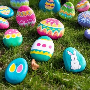 23 Fun Easter Painted Rock Ideas for Festive Spring Decor - Living Tickled