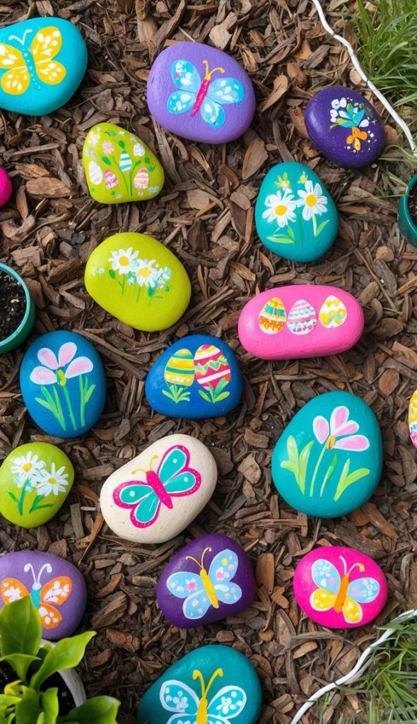23 Fun Easter Painted Rock Ideas for Festive Spring Decor - Living Tickled