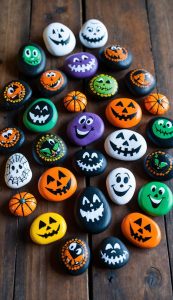 35 Spooky Halloween Painted Rock Ideas for Festive Fall Crafts - Living ...
