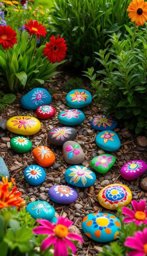 29 Charming Garden Painted Rock Ideas for DIY Outdoor Decor - Living ...