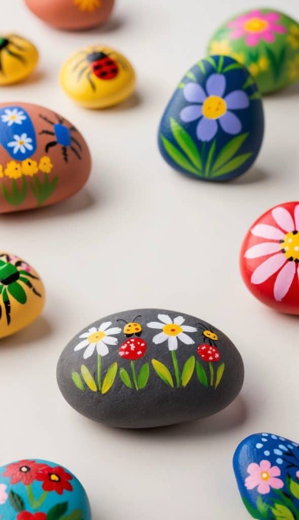 29 Charming Garden Painted Rock Ideas for DIY Outdoor Decor - Living ...