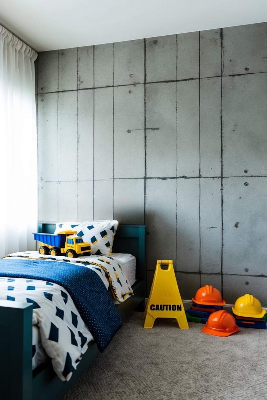 20 Construction-Themed Bedroom Decor Ideas for Kids: Building Dreams ...
