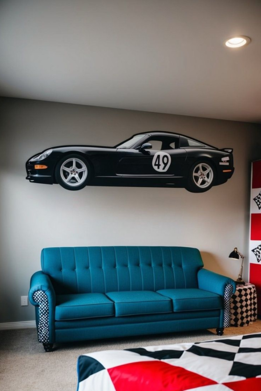 19 Car-Themed Bedroom Decor Ideas for Kids: Rev Up Your Child's Room ...