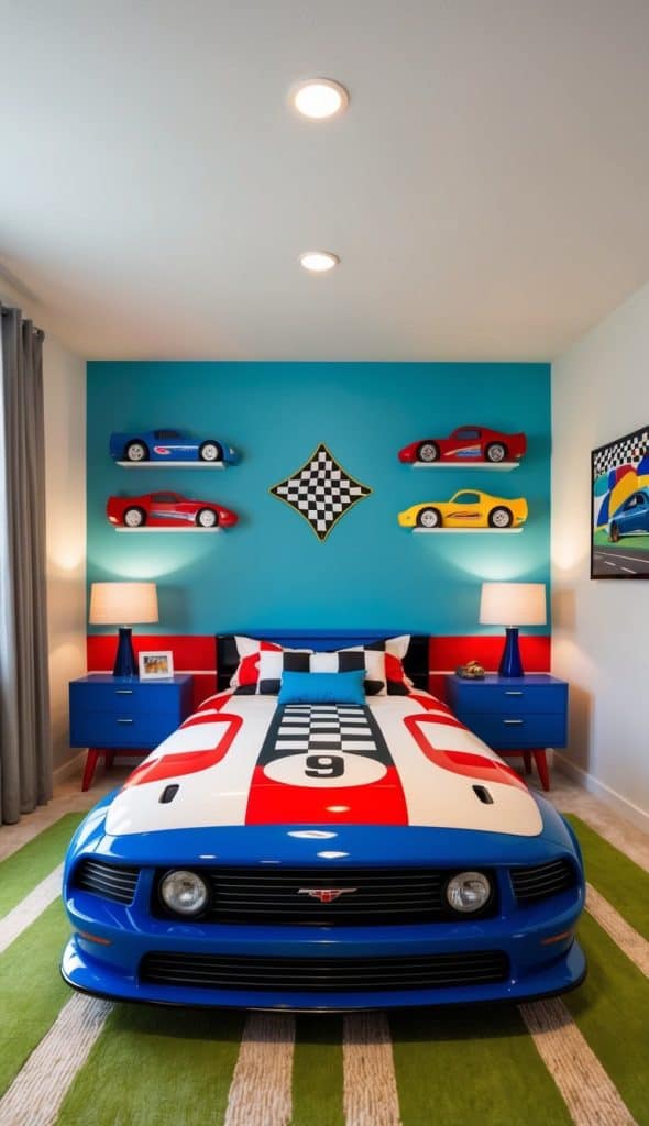 19 Car-Themed Bedroom Decor Ideas for Kids: Rev Up Your Child's Room ...