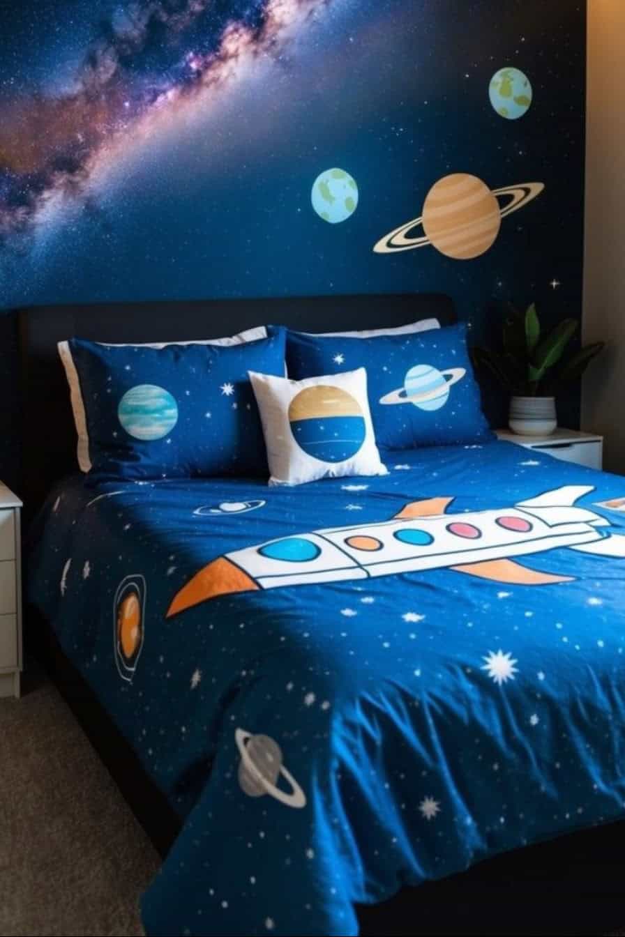30 Space-Themed Bedroom Decor Ideas for Kids: Blast Off to Dreamy ...
