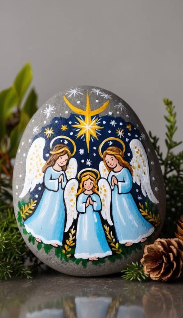 26 Angel Painted Rock Ideas: Heavenly Designs to Inspire Your Creative ...