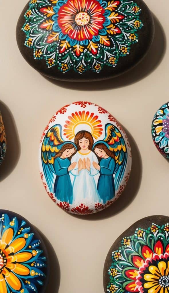 26 Angel Painted Rock Ideas: Heavenly Designs to Inspire Your Creative ...