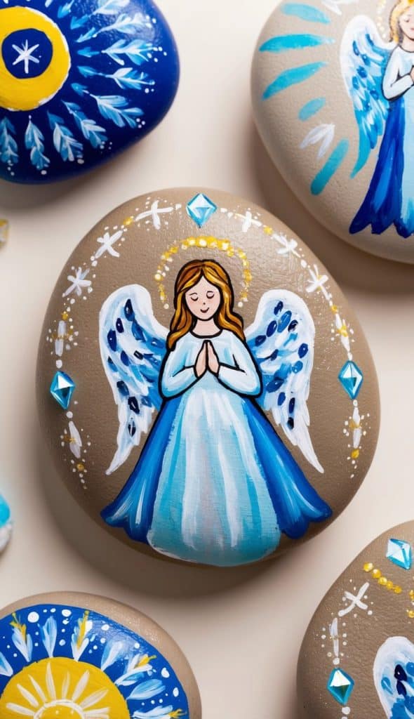 26 Angel Painted Rock Ideas: Heavenly Designs to Inspire Your Creative ...