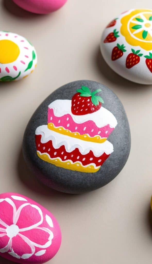 28 Food Painted Rock Ideas: Creative Designs for Yummy Rock Art Fun ...