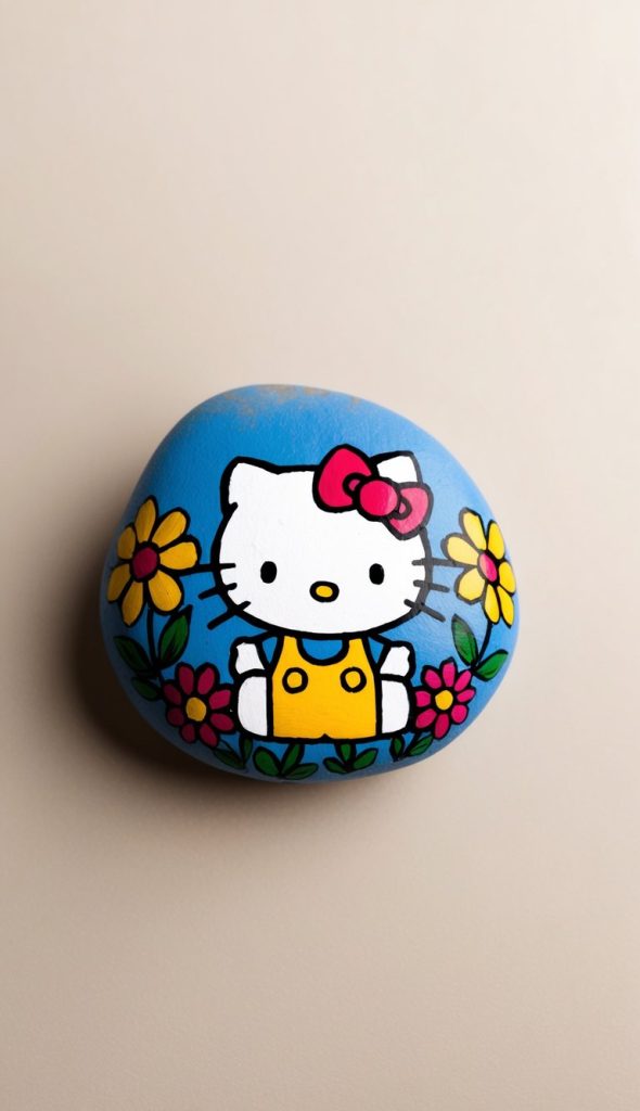 29 Hello Kitty Painted Rock Ideas: Adorable DIY Crafts for Kawaii ...