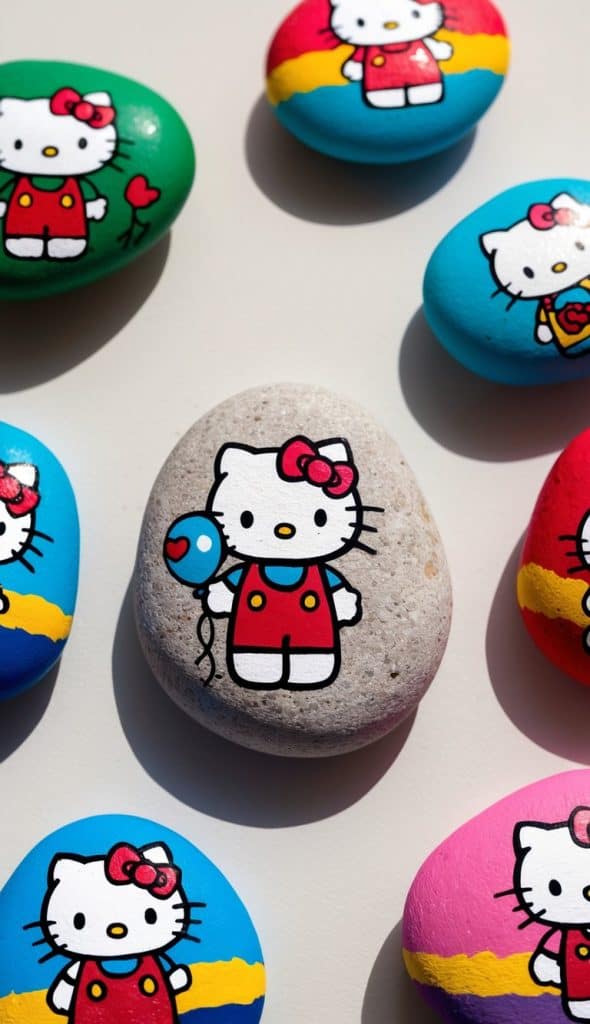 29 Hello Kitty Painted Rock Ideas: Adorable DIY Crafts for Kawaii ...