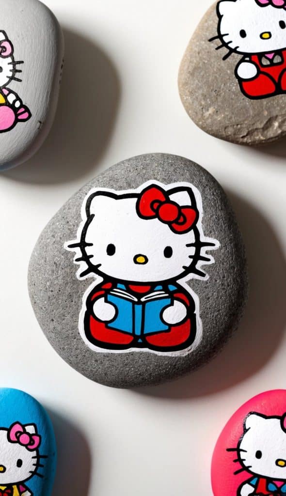 29 Hello Kitty Painted Rock Ideas: Adorable DIY Crafts for Kawaii ...