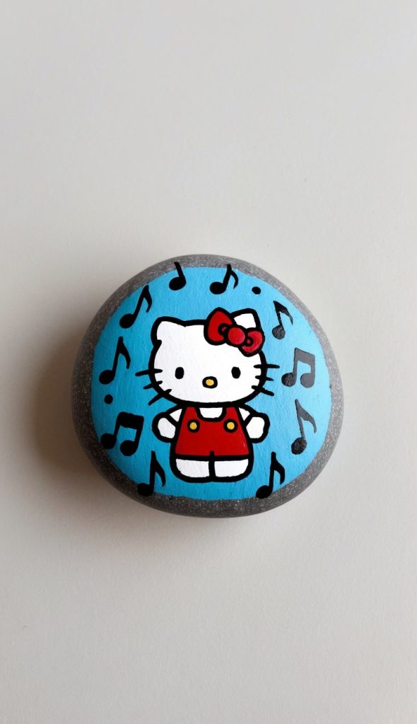 29 Hello Kitty Painted Rock Ideas: Adorable DIY Crafts for Kawaii ...