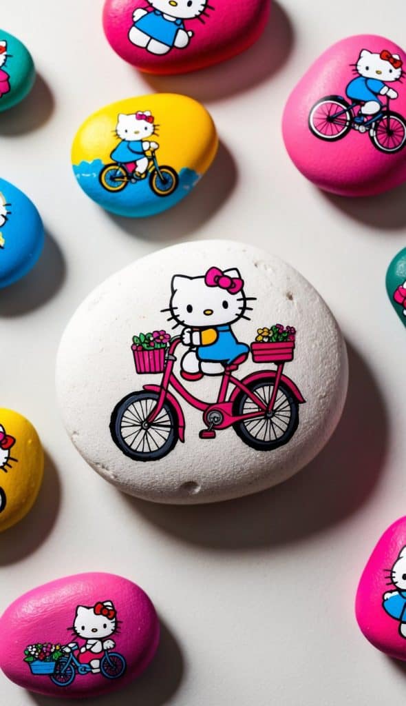29 Hello Kitty Painted Rock Ideas: Adorable DIY Crafts for Kawaii ...