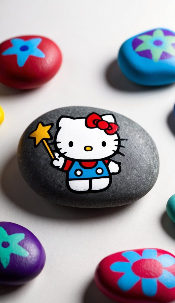 29 Hello Kitty Painted Rock Ideas: Adorable DIY Crafts for Kawaii ...
