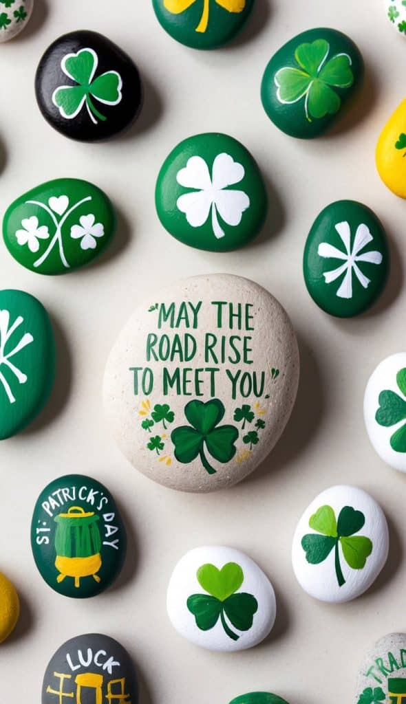 19 St. Patrick's Day Painted Rock Ideas: Fun Irish-Inspired Designs to ...
