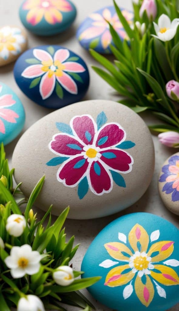 22 Spring Painted Rock Ideas: Colorful Designs to Brighten Your Garden ...