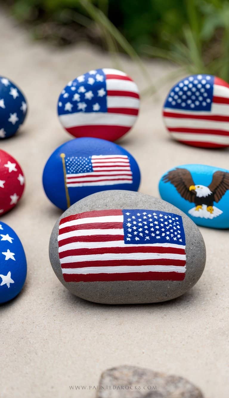 23 Patriotic Painted Rock Ideas: Creative Ways to Celebrate America's ...