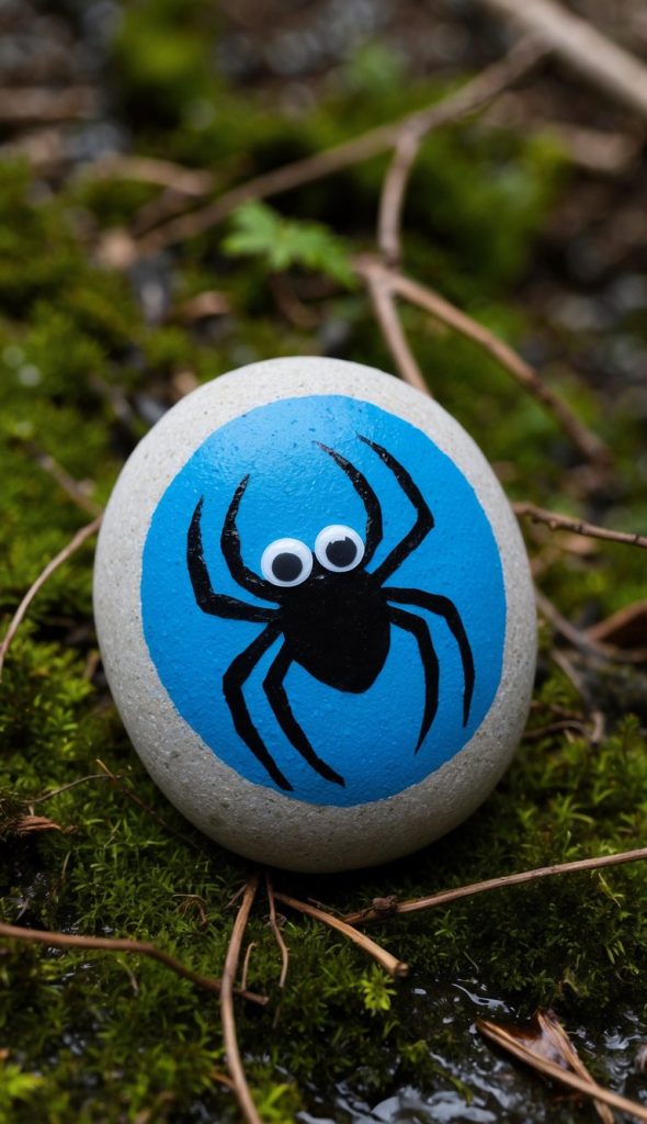 22 Spider Painted Rock Ideas: Creepy-Crawly Designs for Fun Rock Art ...