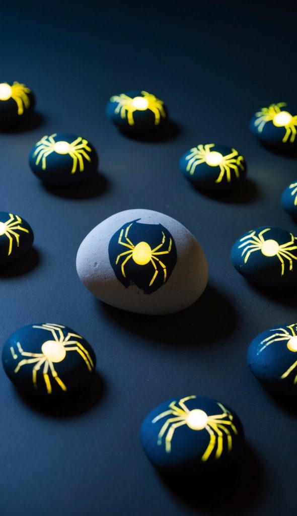 22 Spider Painted Rock Ideas: Creepy-Crawly Designs for Fun Rock Art ...