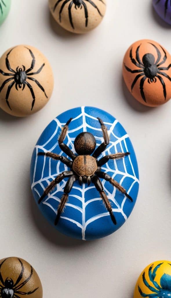 22 Spider Painted Rock Ideas: Creepy-Crawly Designs for Fun Rock Art ...
