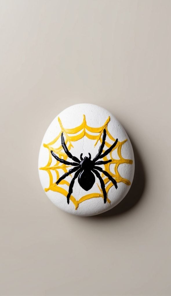 22 Spider Painted Rock Ideas: Creepy-Crawly Designs for Fun Rock Art ...
