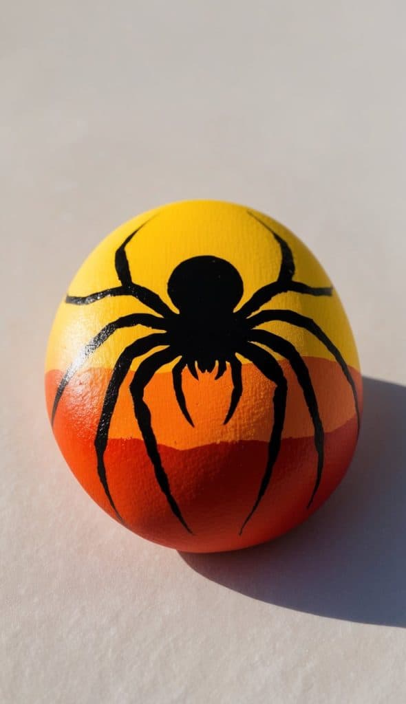 22 Spider Painted Rock Ideas: Creepy-Crawly Designs for Fun Rock Art ...